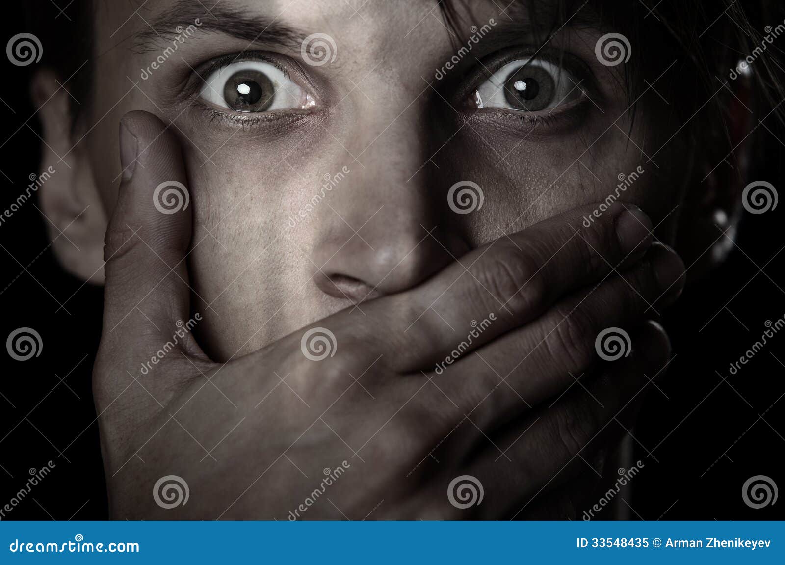 Keep silence stock image. Image of emotional, expressive - 33548435