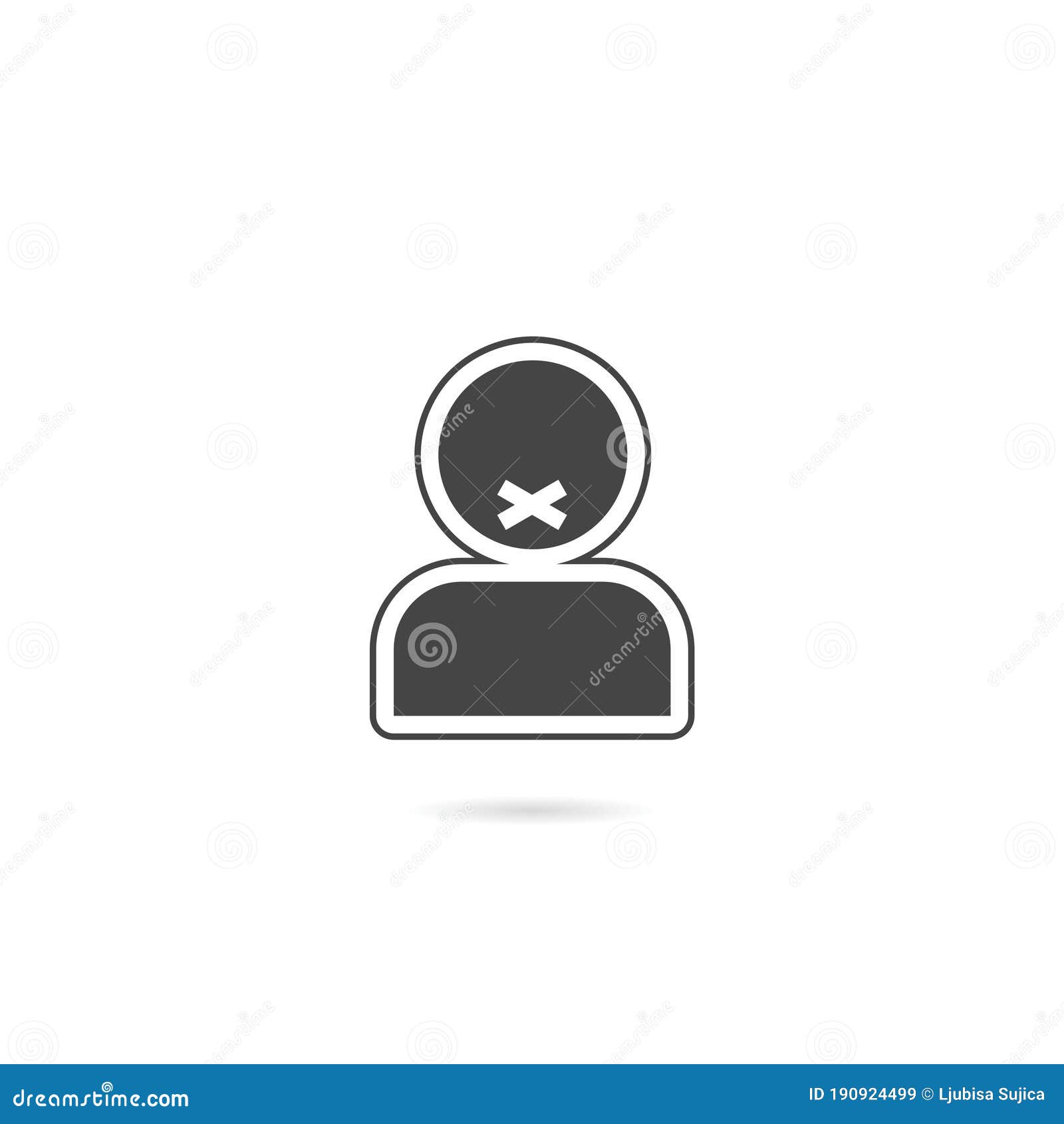 Keep Silence Icon with Shadow Stock Vector - Illustration of finger ...