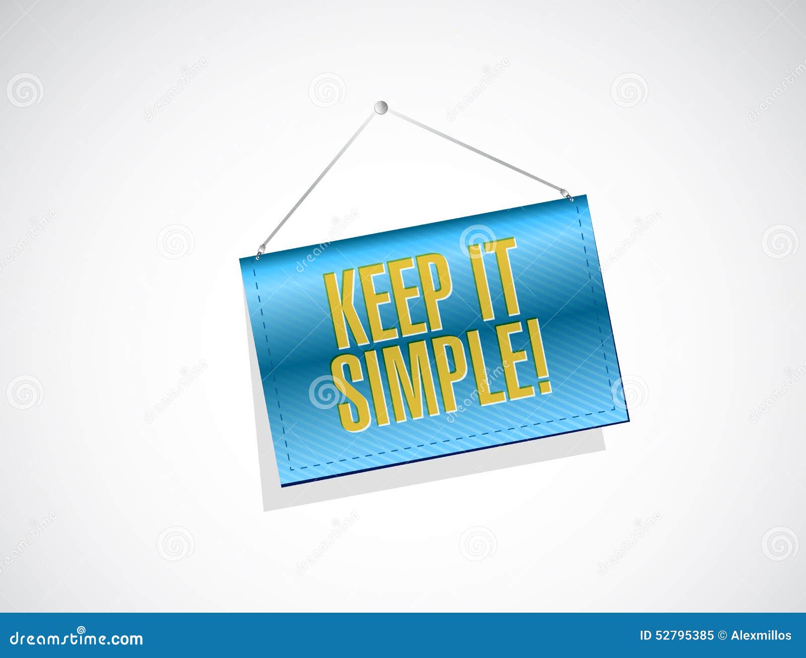 Keep it Simple Banner Sign Illustration Stock Illustration ...