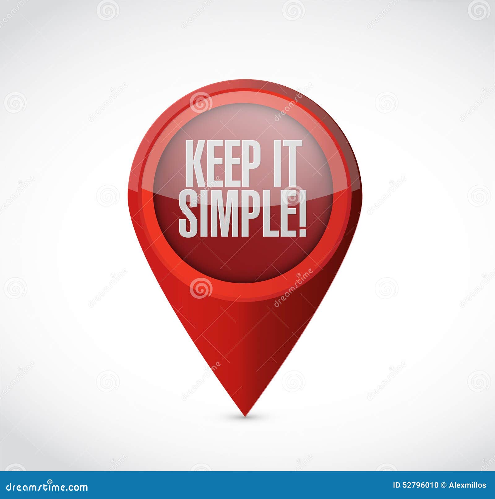 Keep it Simple Board Sign Illustration Stock Illustration ...