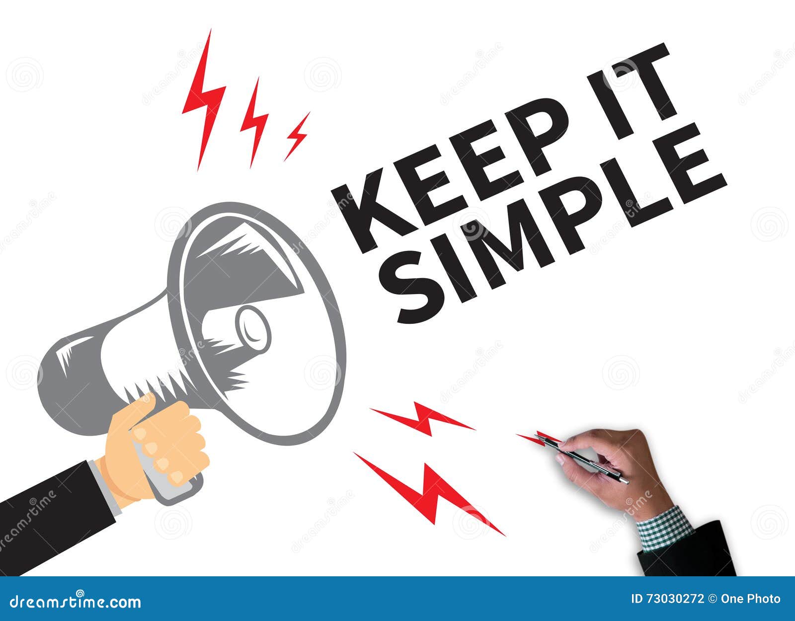 Keep It Simple Symbol And Simplicity Concept: Egg Timer With Text: Time ...