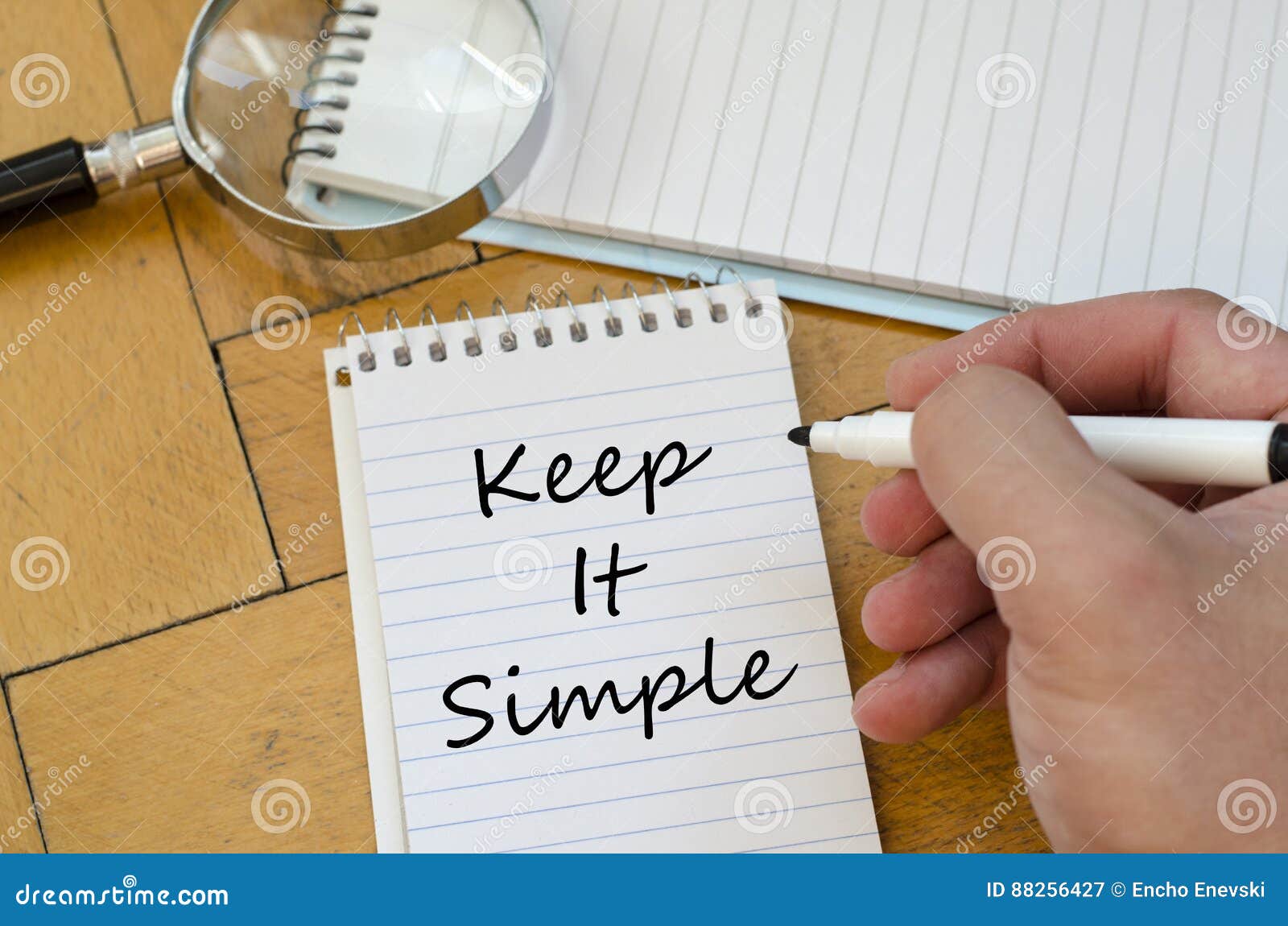 Keep it Simple Concept on Notebook Stock Image - Image of concept ...