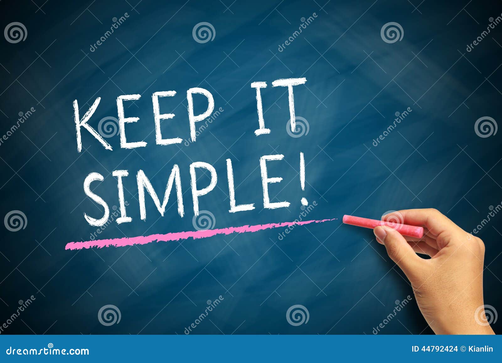 Keep it Simple stock photo. Image of innovation, writing - 44792424