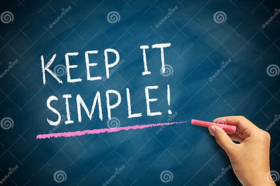 Keep it Simple stock photo. Image of innovation, writing - 44792424