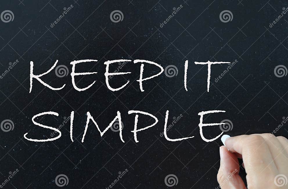 Keep it simple stock image. Image of cliche, business - 37425487