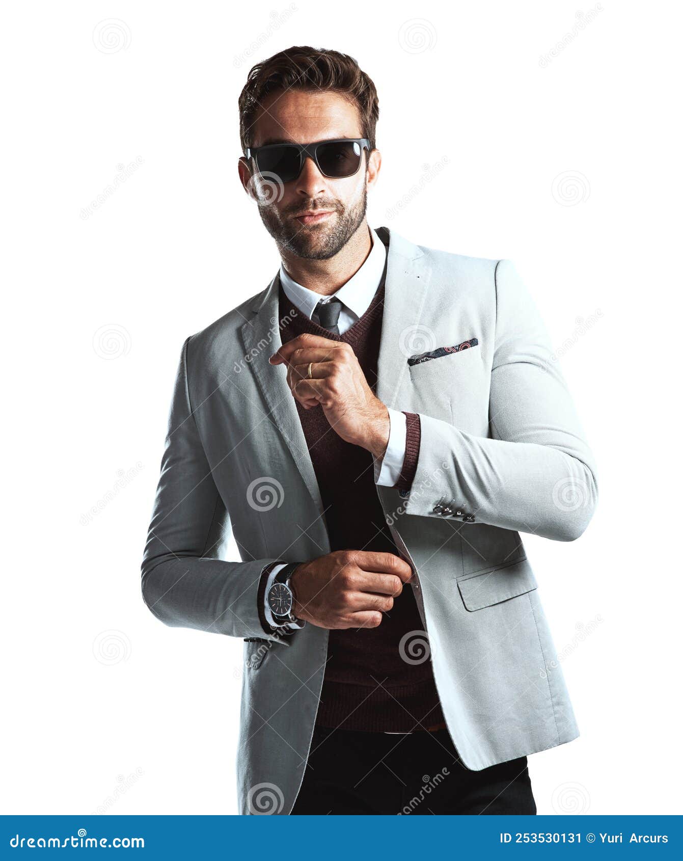 Keep it Simple but Make a Statement. Studio Shot of a Handsome Young ...