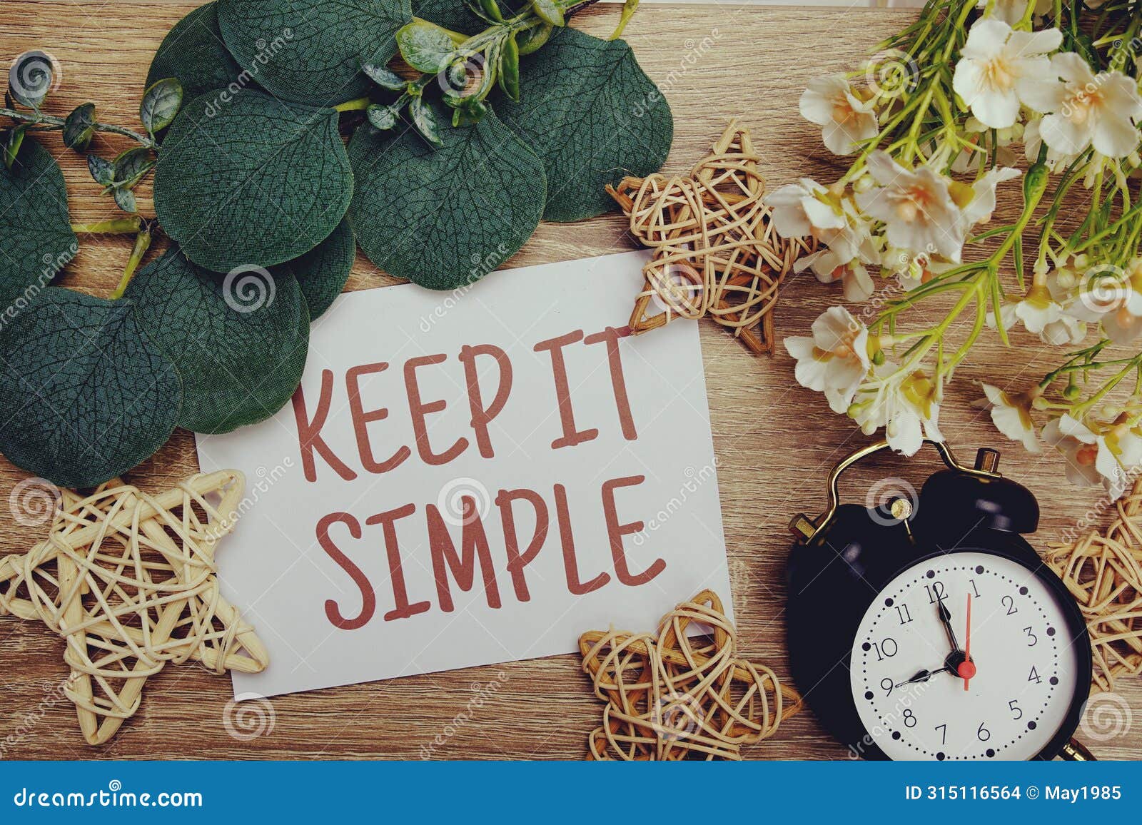 Keep it Simple the Phrase Motivational Words Quotes Concept Stock Photo ...