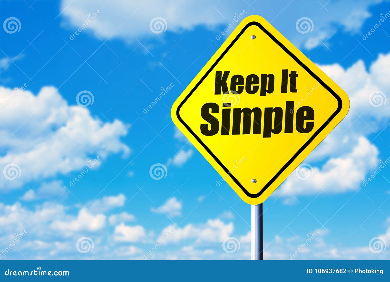 Keep It Simple Stock Image | CartoonDealer.com #37425487