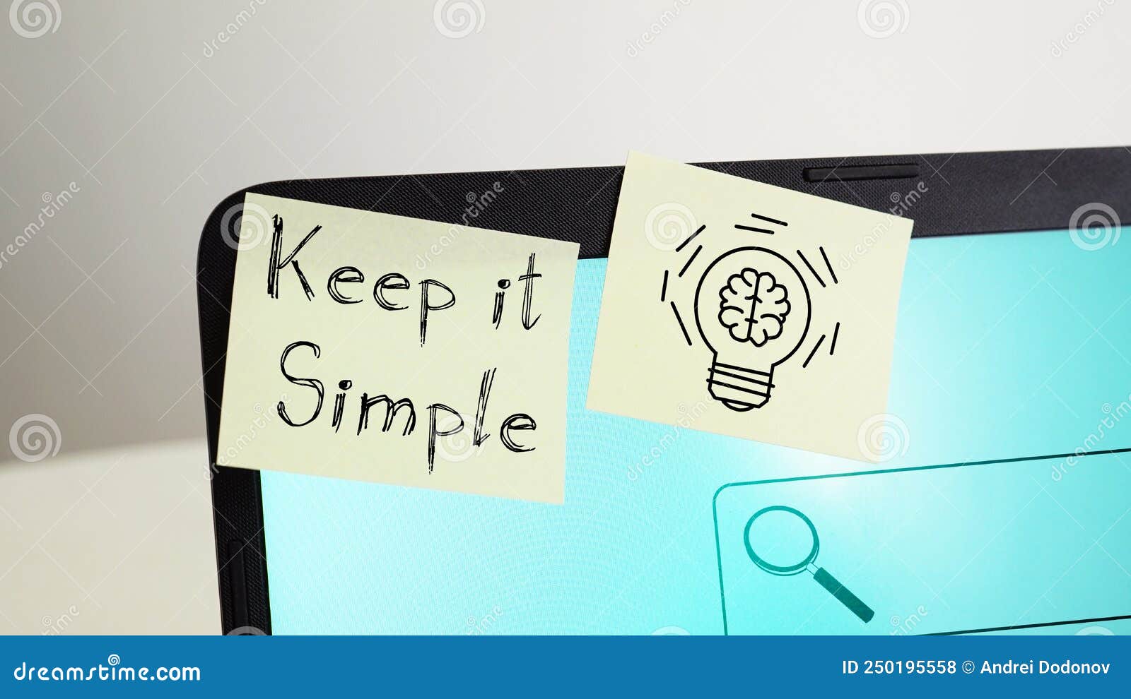 Keep it Simple is Shown Using the Text Stock Photo - Image of planning ...