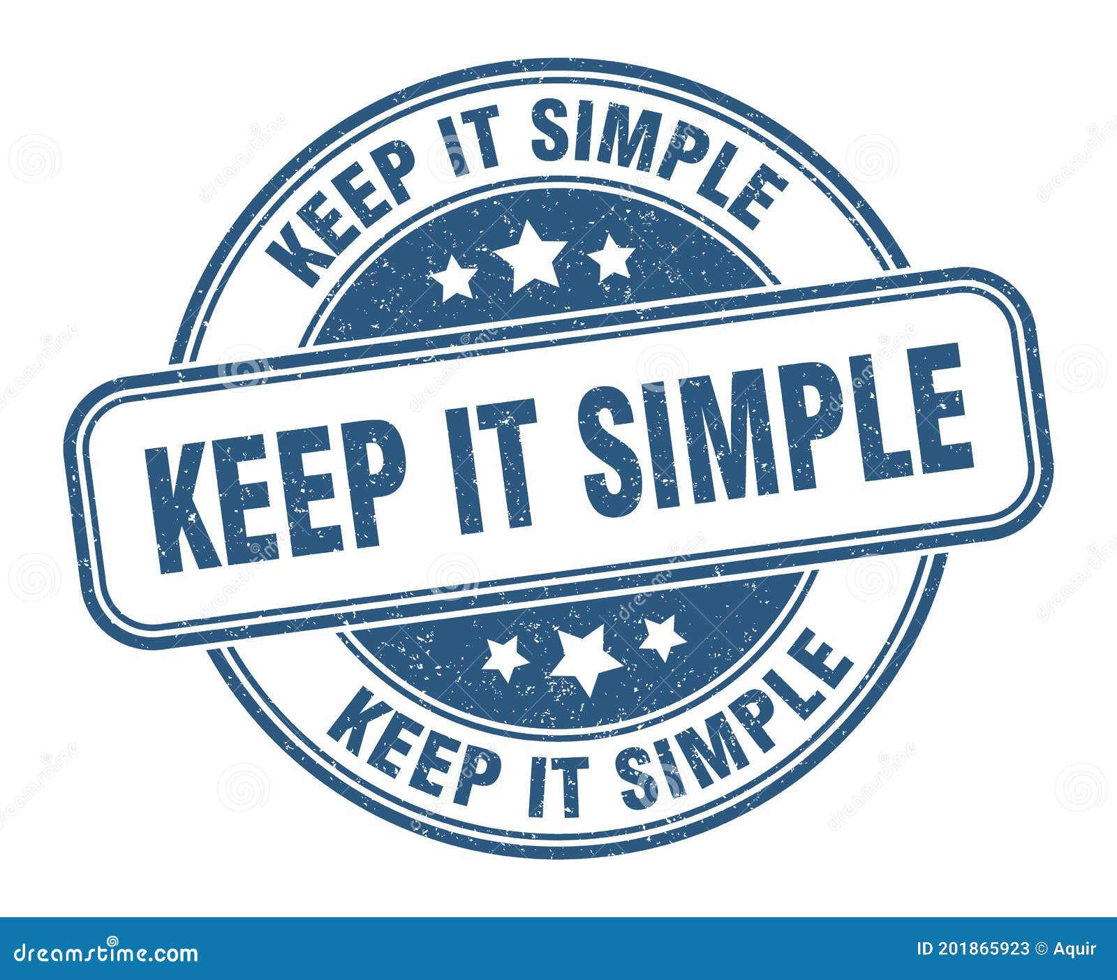 Keep it Simple Stamp. Keep it Simple Label. Round Grunge Sign Stock ...