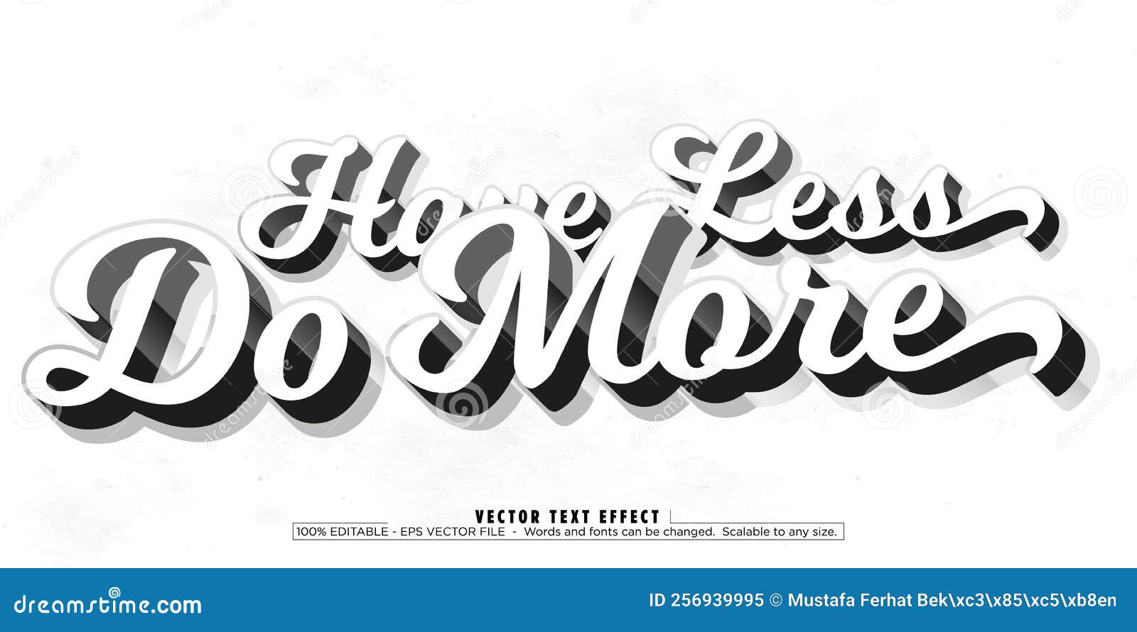 Minimal Quote Text, Minimalistic Style Editable Text Effect Stock ...