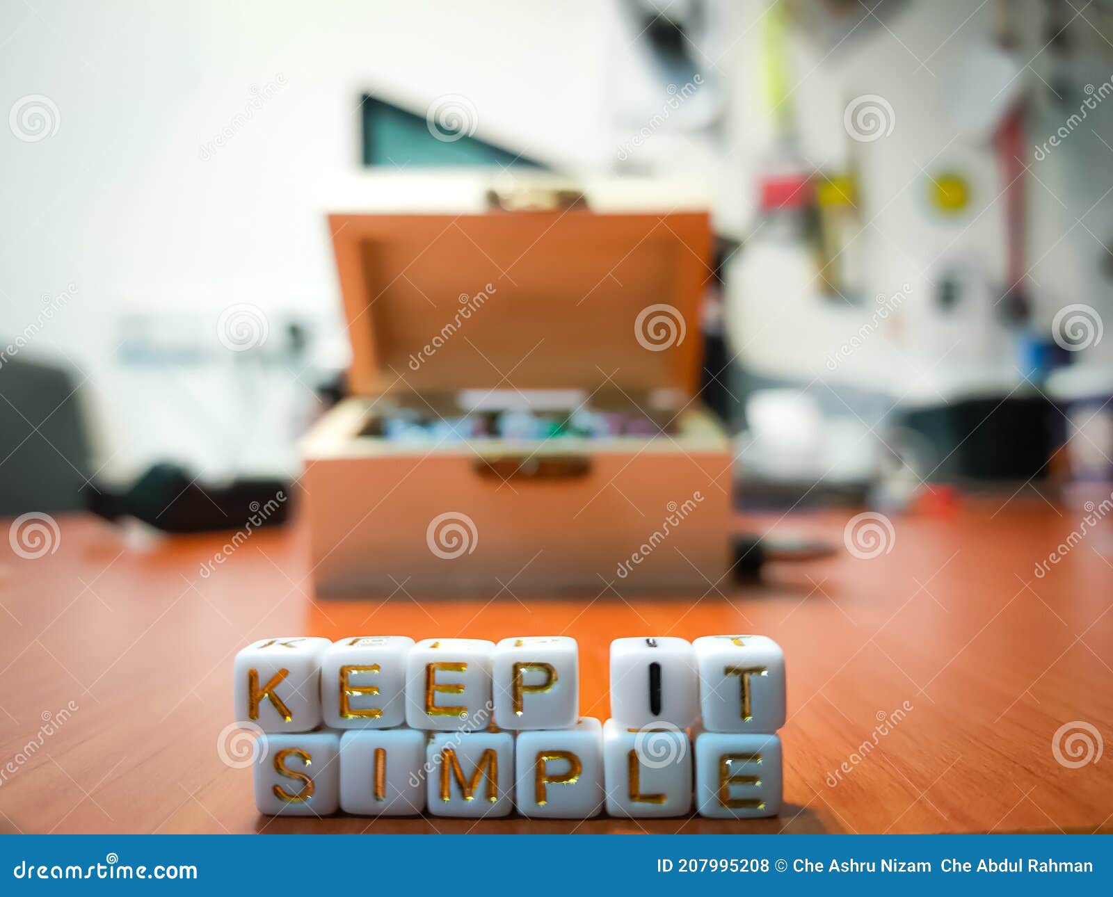 KEEP it SIMPLE Wording on Block. Stock Photo - Image of innovation ...