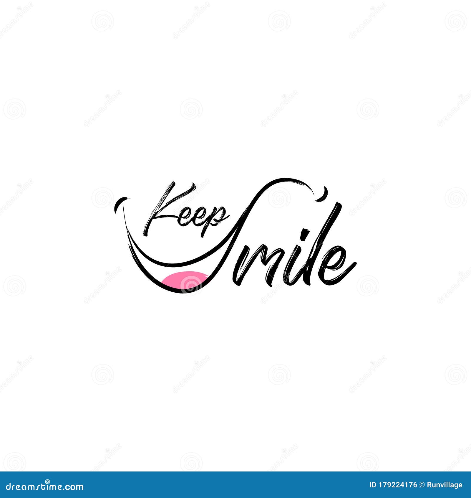 Keep Smile Logo Design Template Vector | CartoonDealer.com #179224176