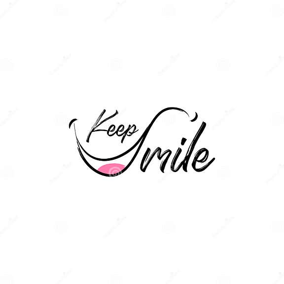 Keep Smile Logo Design Template Vector Stock Vector - Illustration of ...