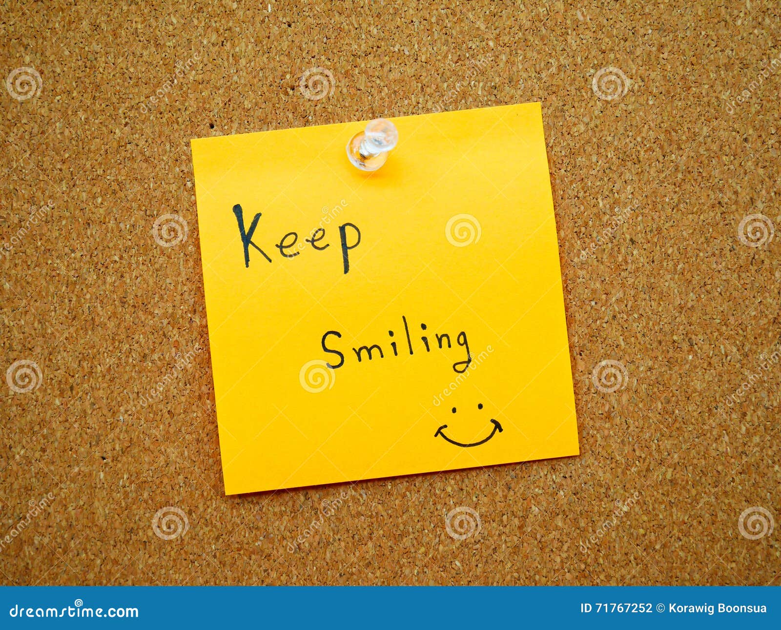 Keep smiling in post note stock photo. Image of school - 71767252
