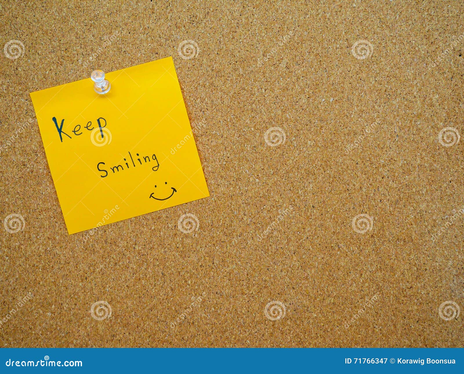 Keep smiling in post note stock image. Image of school - 71766347