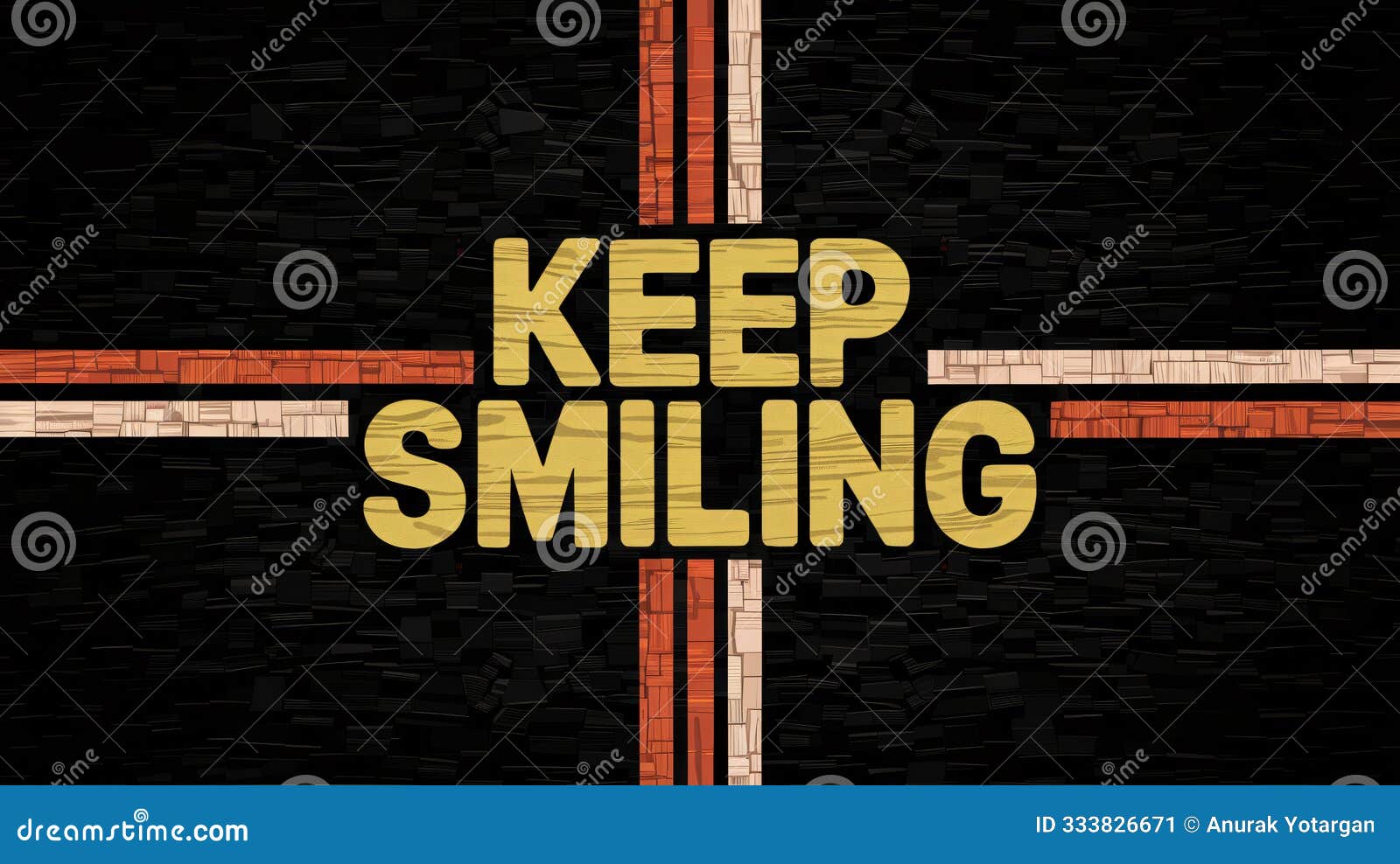 Keep Smiling Quote Text Typography Design Graphic Vector Illustration ...