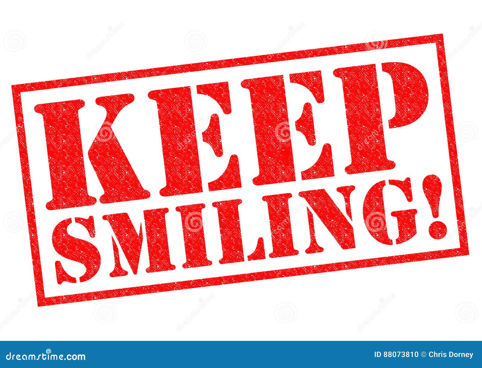 KEEP SMILING! stock illustration. Illustration of rubber - 88073810