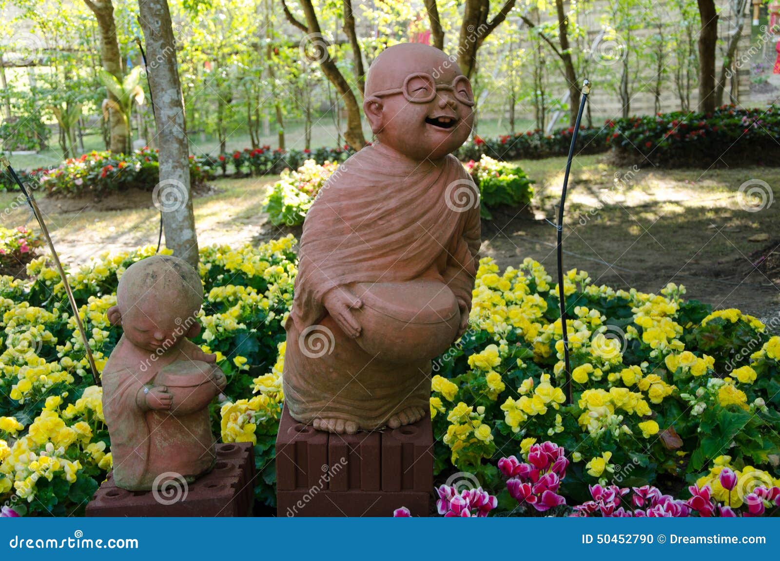 Smiling Monk Statue Stock Photography | CartoonDealer.com #15001772