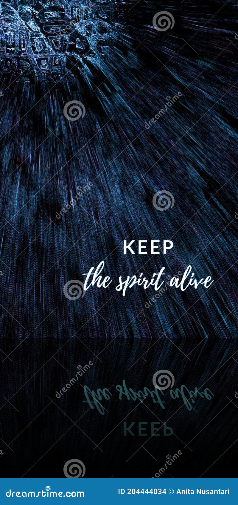 Keep the spirit alive stock illustration. Illustration of spirit ...