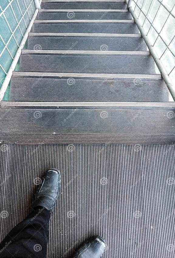 Keep Stepping Down or Up through the Aisle Stairs Stock Image - Image ...