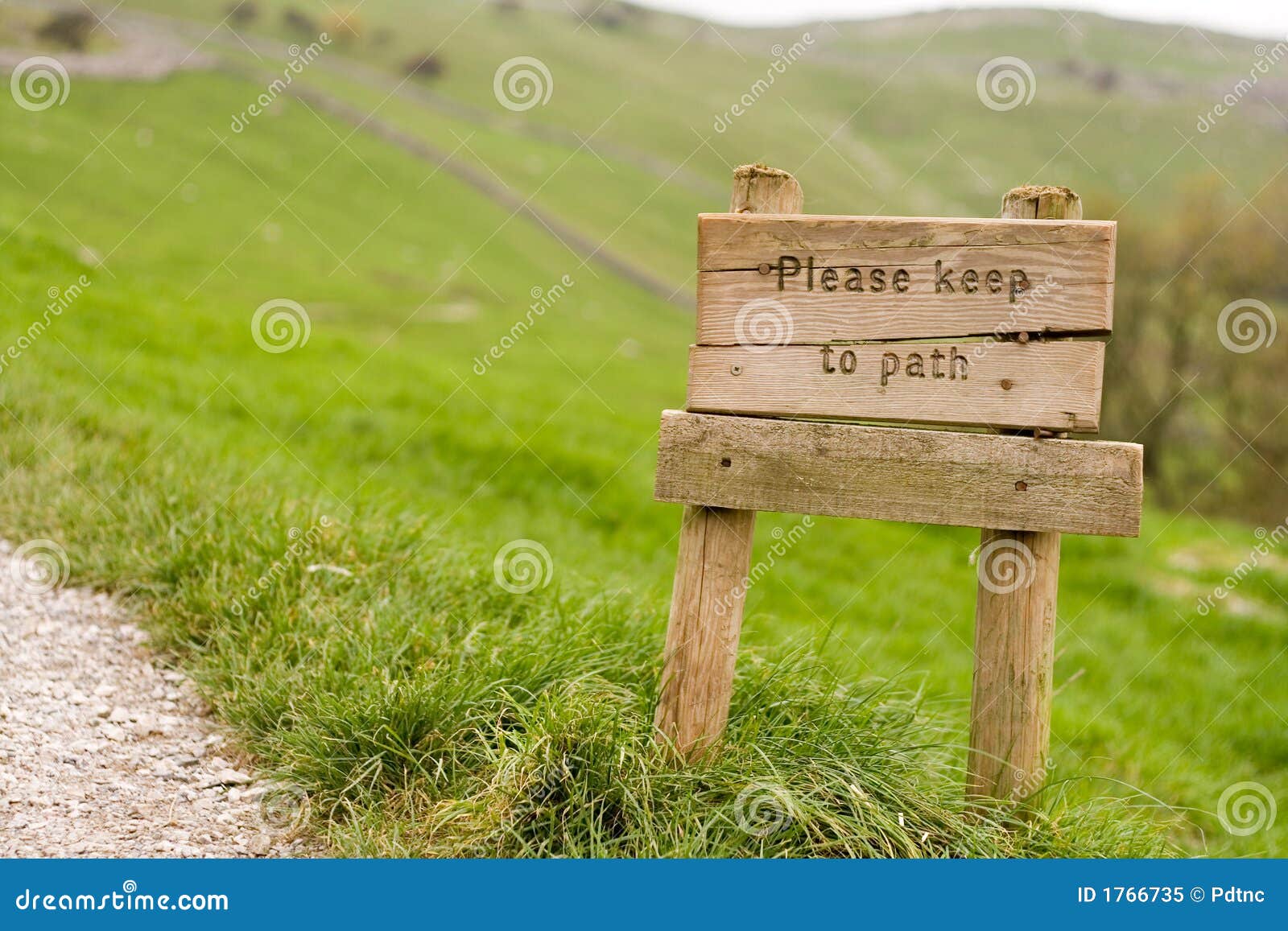 Keep To The Path Royalty Free Stock Photo - Image: 1766735