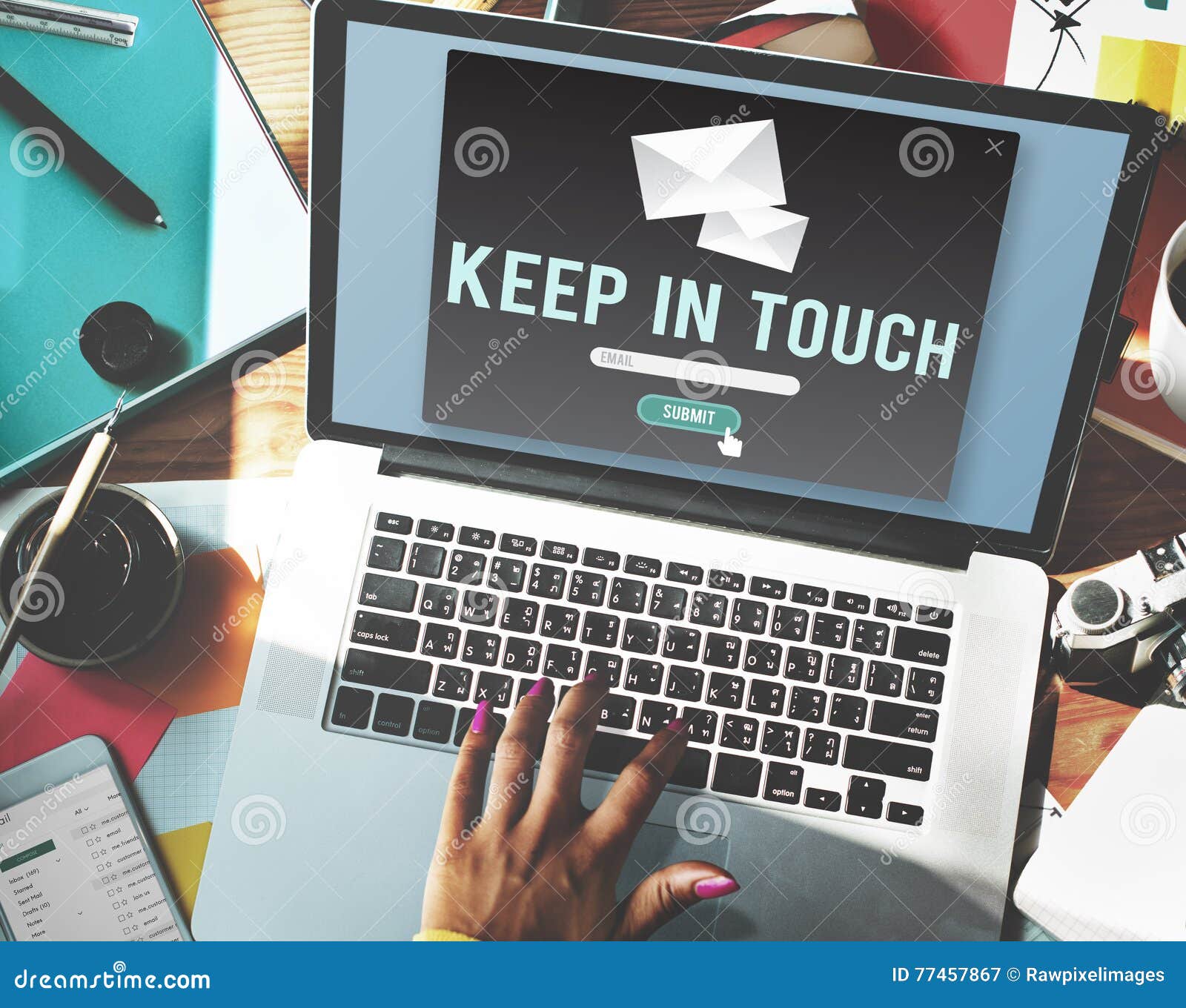 Keep in Touch Connection Relationship Follow Concept Stock Image ...