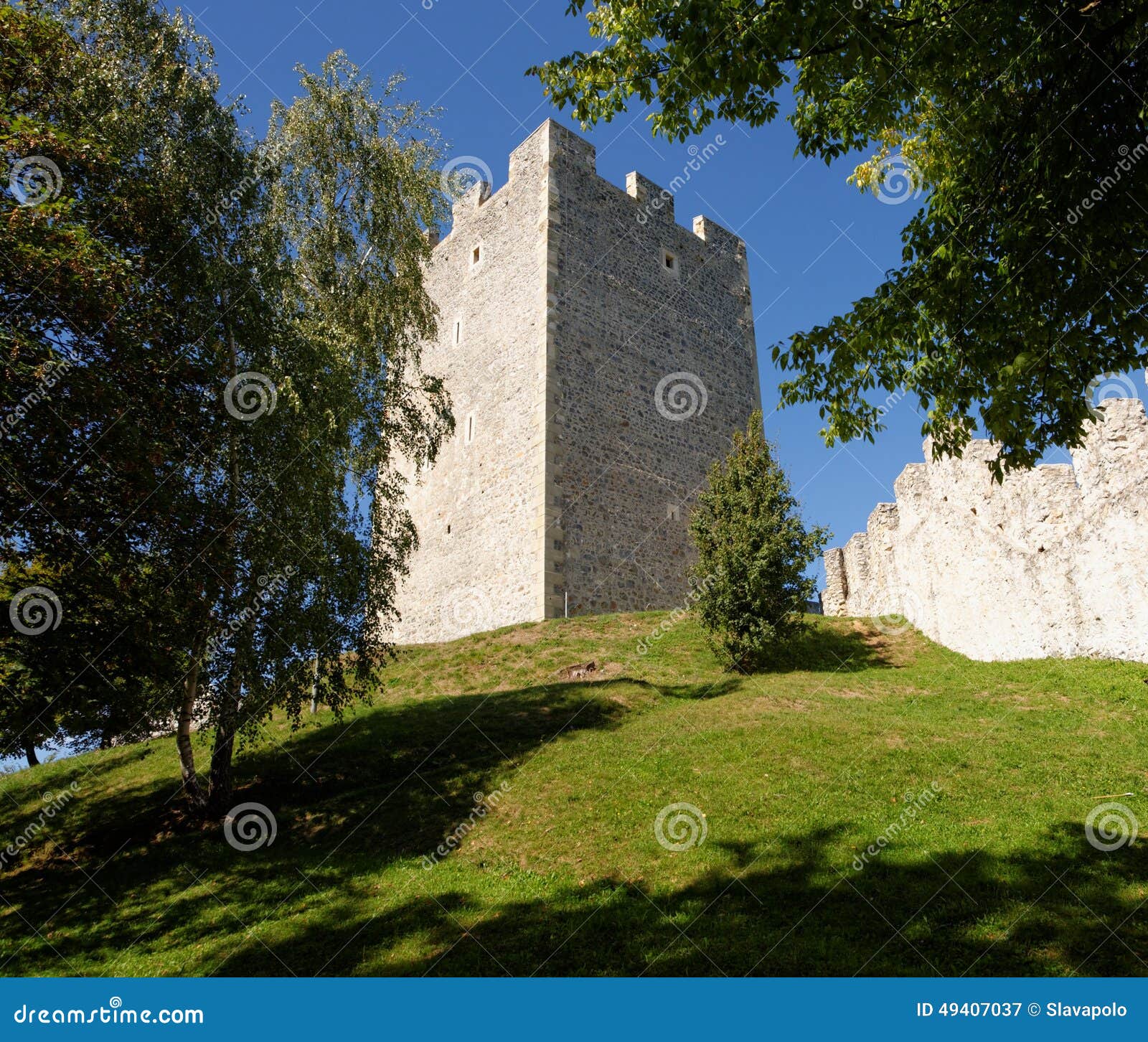 Keep Tower of Celje Medieval Castle in Slovenia Stock Image - Image of ...