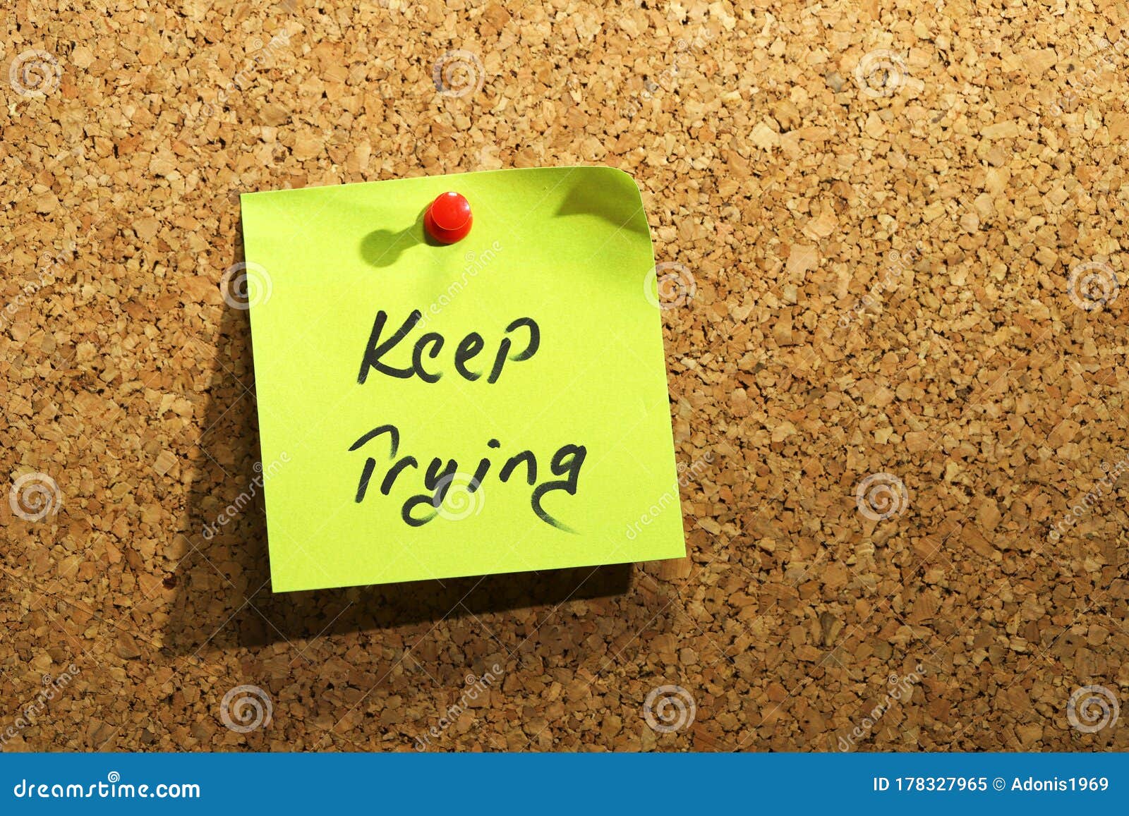 Keep Trying Determination Motivation Positive Attitude Business Success ...