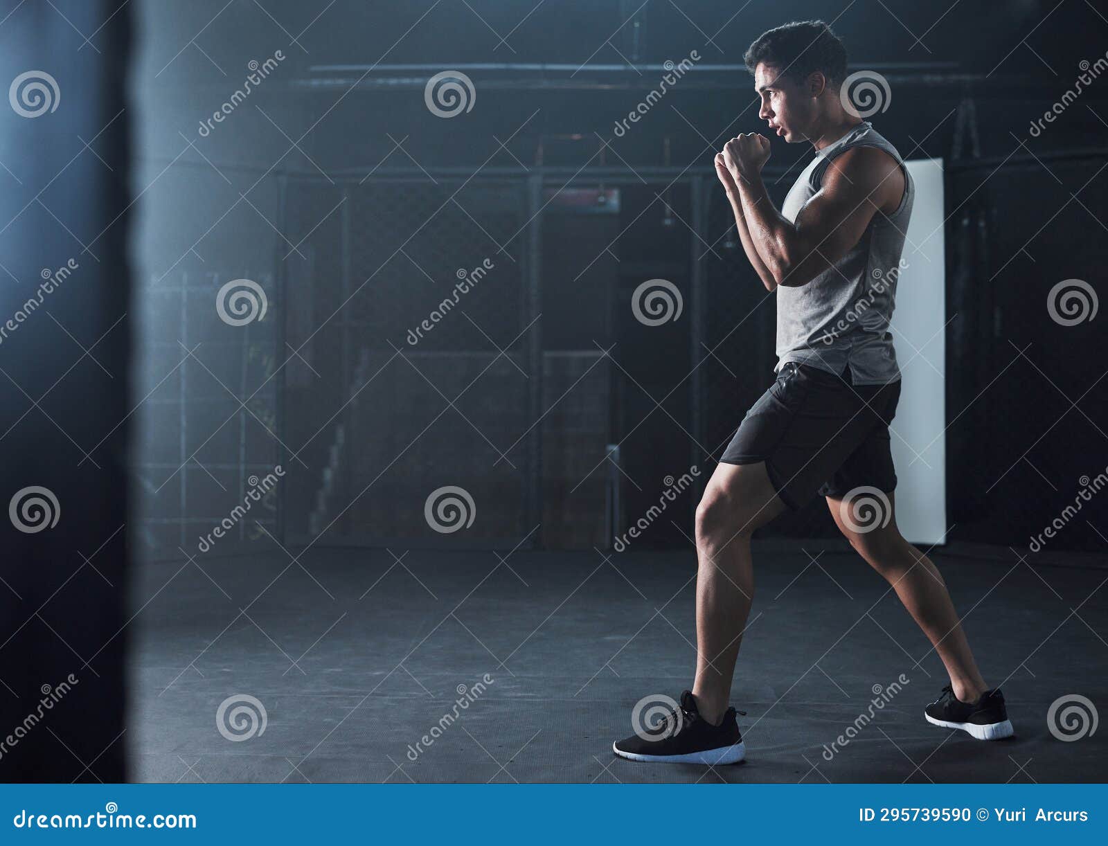 Keep Up the Pace, Keep Up the Progress. a Young Man Practicing His ...