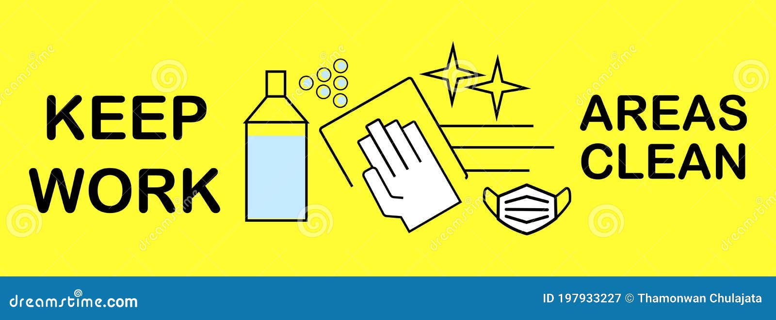 Work Area Linear Icons Set. Desk, Cubicle, Office, Warehouse, Studio ...