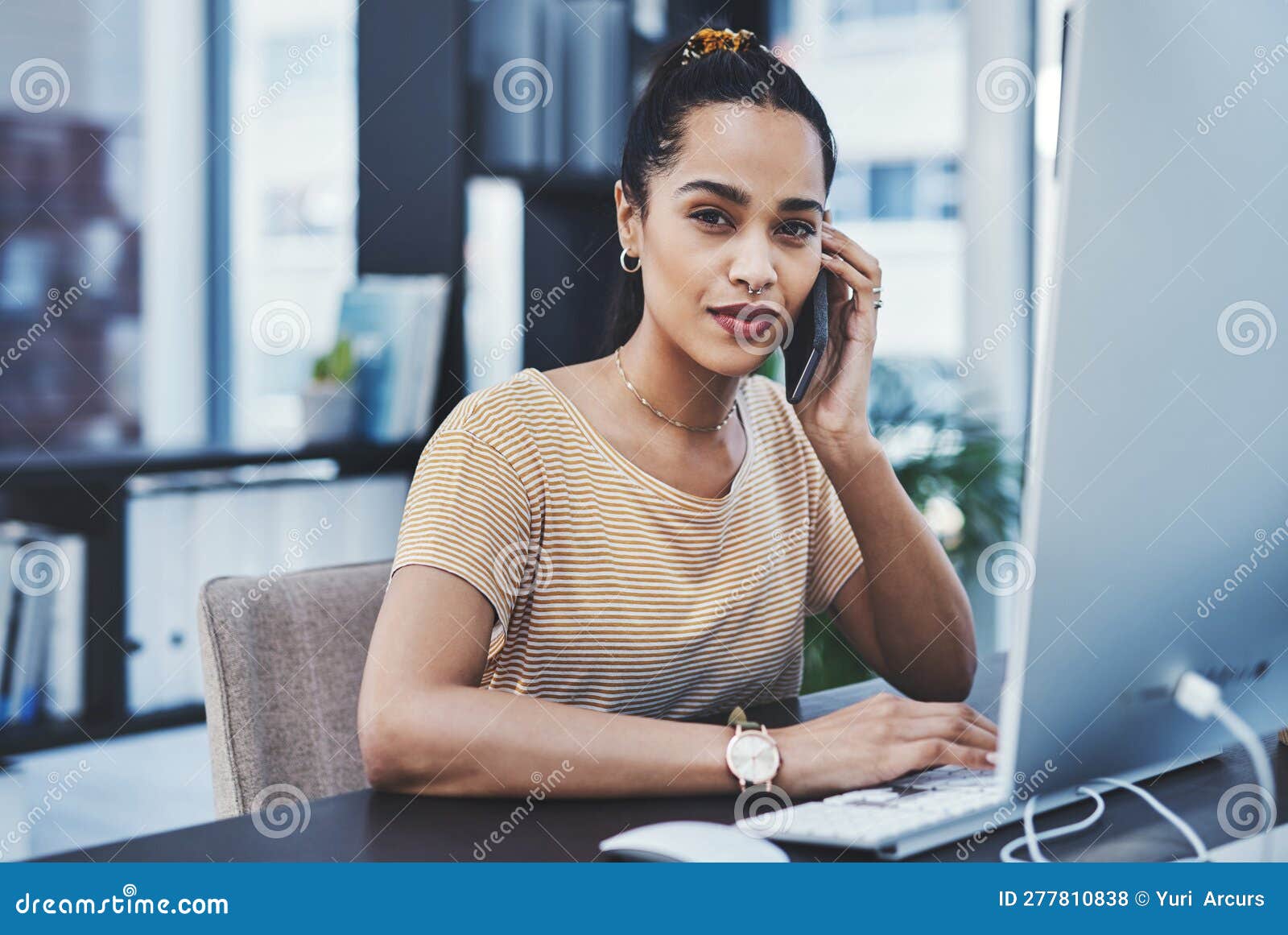 Keep on Working Hard Towards Your Goals. Portrait of a Young Designer ...