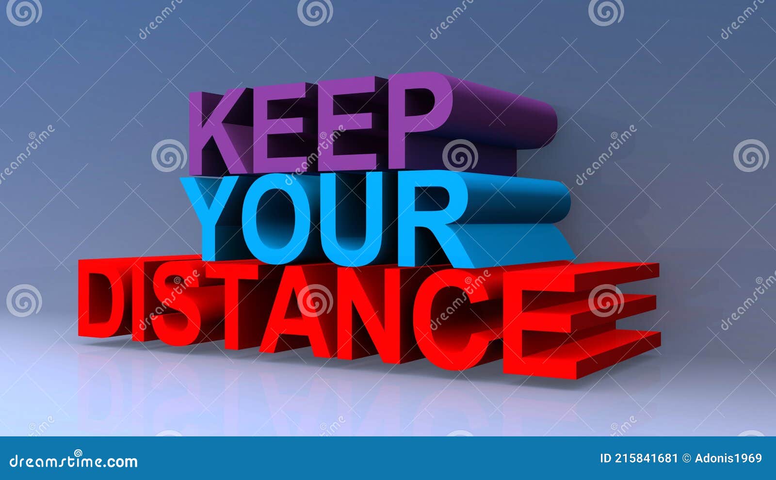 Keep your distance on blue stock illustration. Illustration of female ...