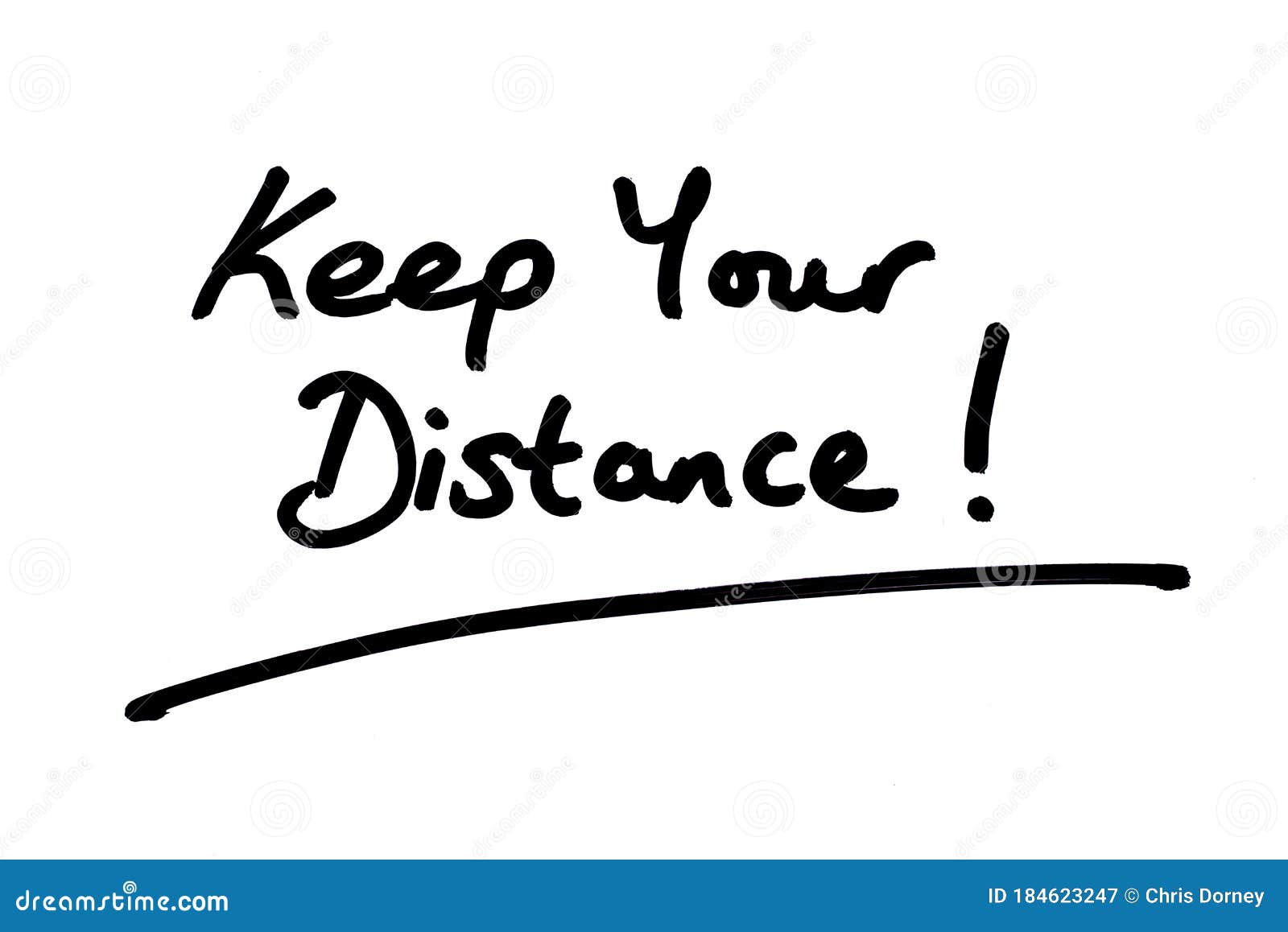 Keep Your Distance stock illustration. Illustration of background ...