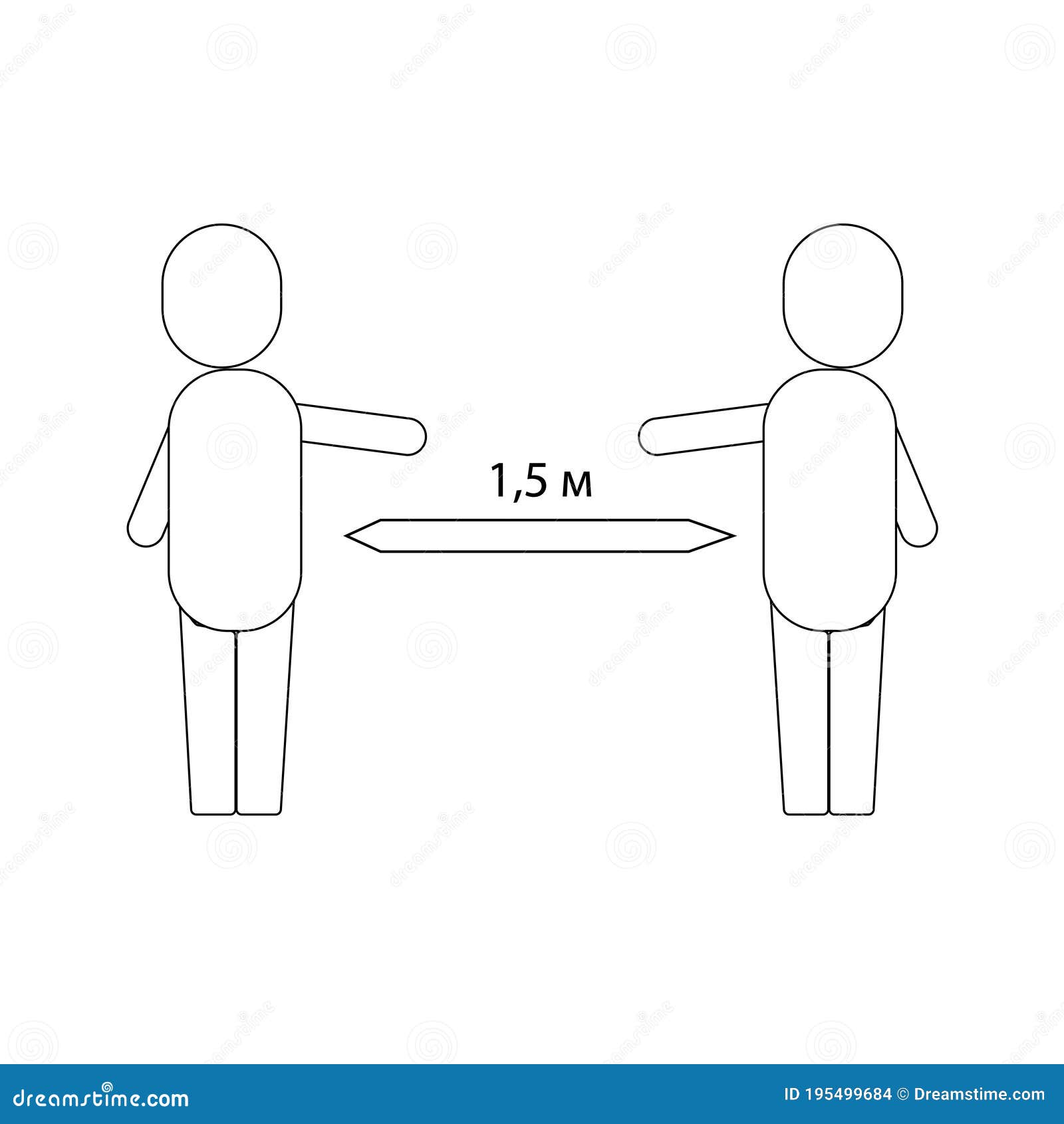 Keep Your Distance Sign.keep Your Distance from Each Other Stock Vector ...