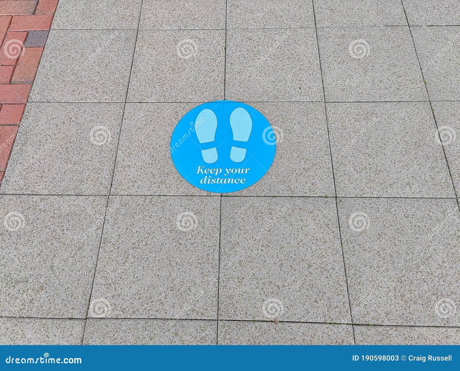 Keep Your Distance Stand Here Sign Stock Image - Image of social ...