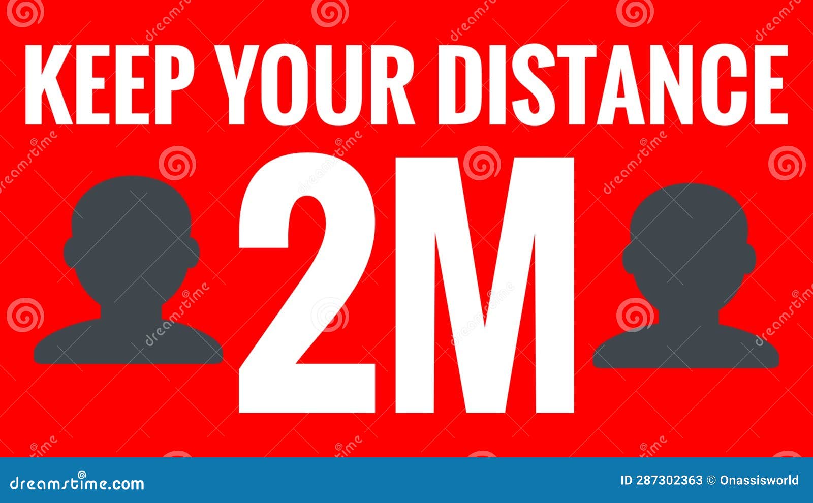 Keep Your Distance Text Biological Hazard Header Warning Stock ...