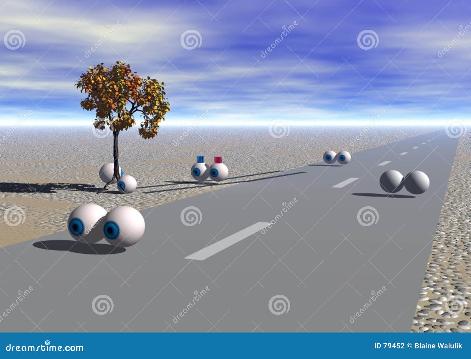 Keep Your Eyes on the Road stock illustration. Illustration of accident ...