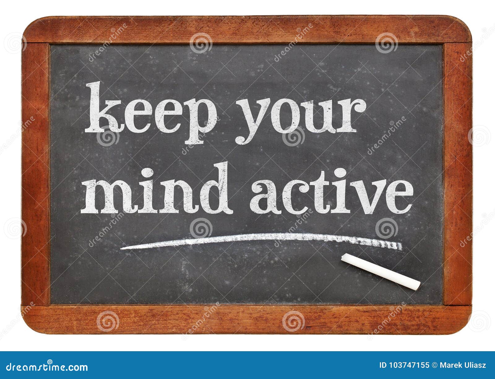 Keep Your Mind Active Adviice Stock Image - Image of concept, banner ...