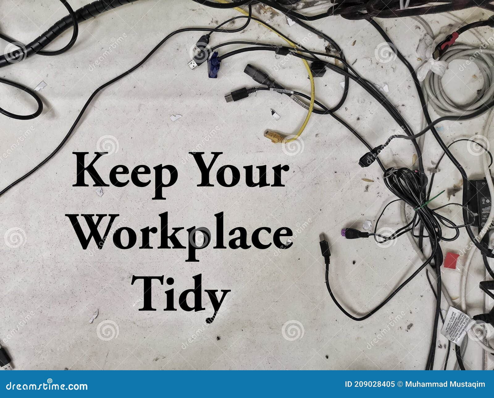 Keep Your Workplace Tidy stock image. Image of iron - 209028405