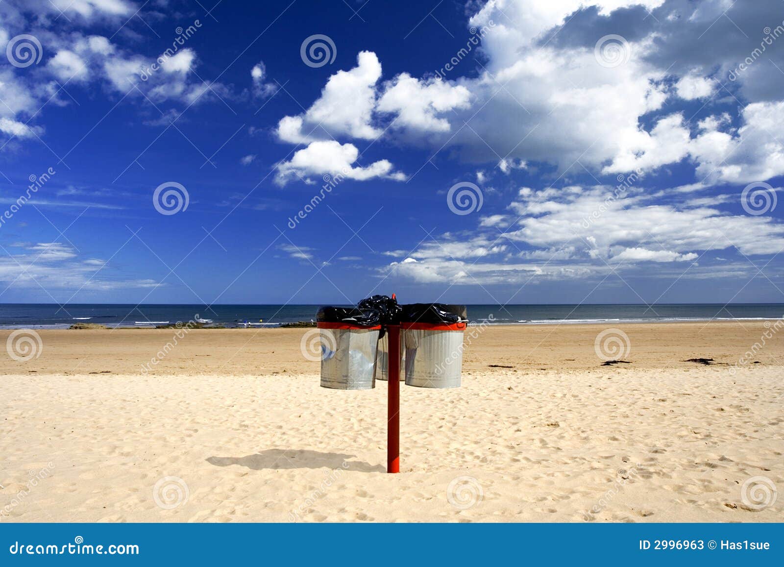 Keeping the Beach Clean stock image. Image of tidy, garbage - 2996963