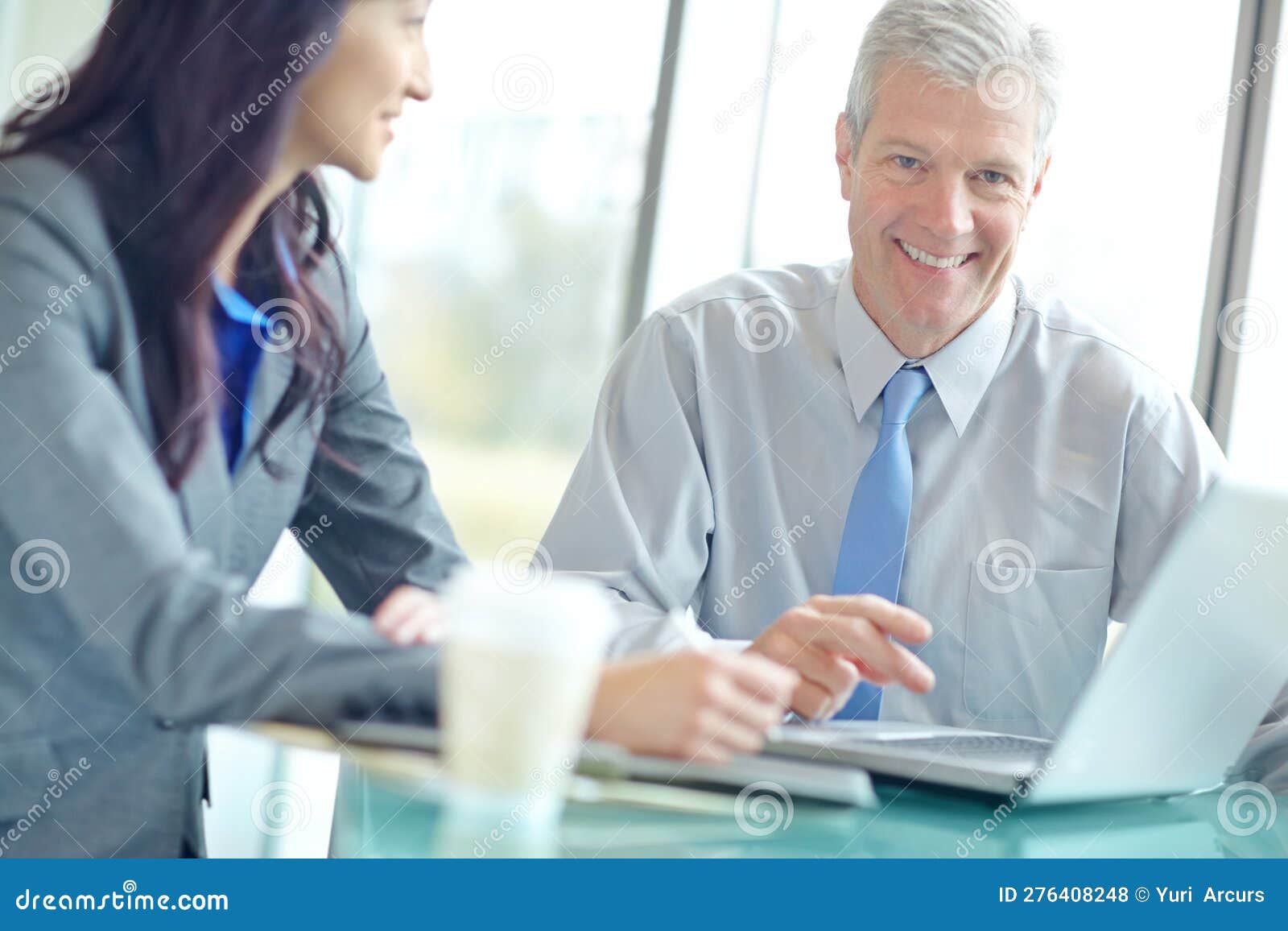 Keeping Communication Channels Open. Two Executives Having a Business ...