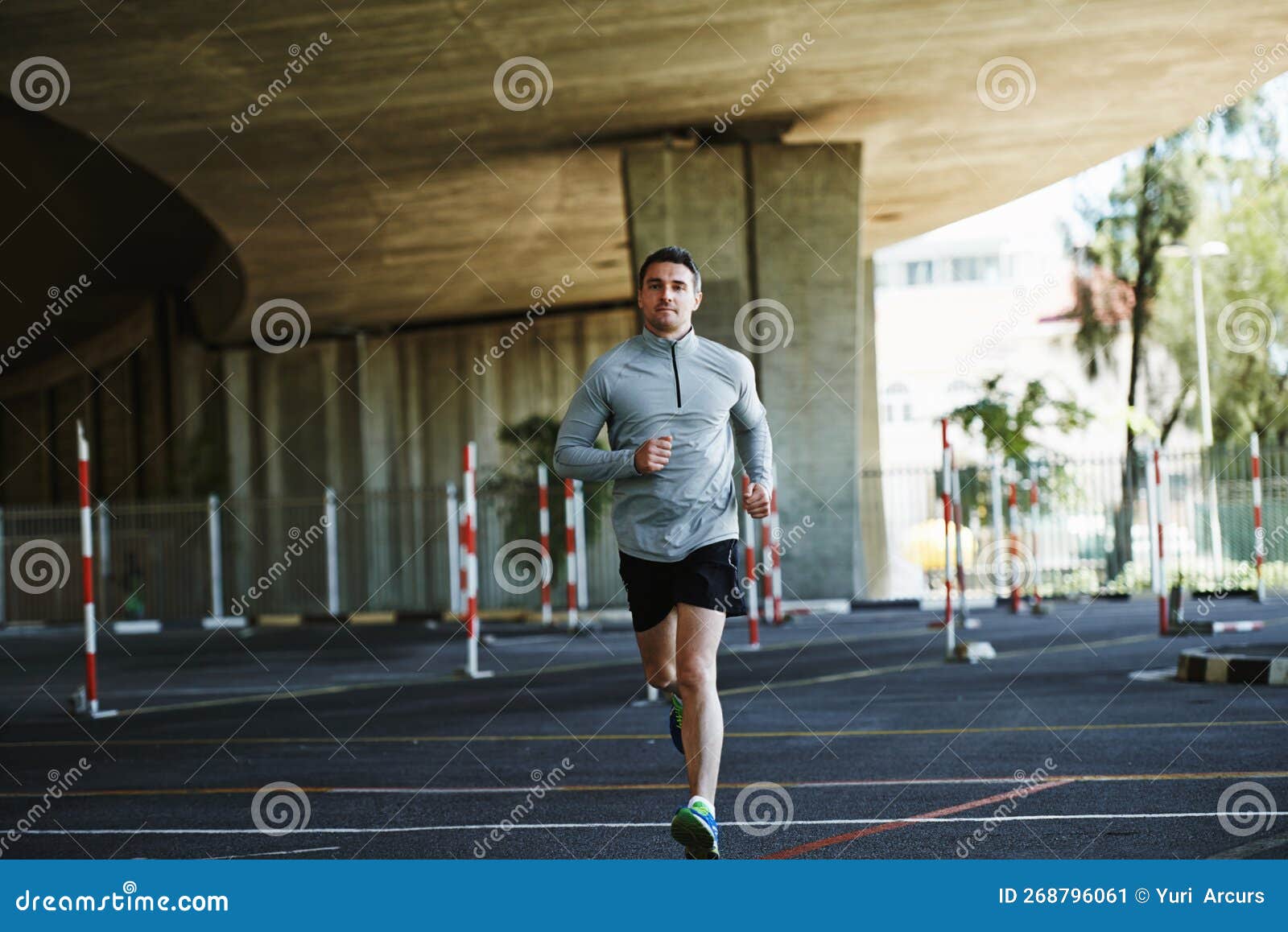 Keeping Fit Thanks To a daily Run. Active Young Man Out on a Healthy ...