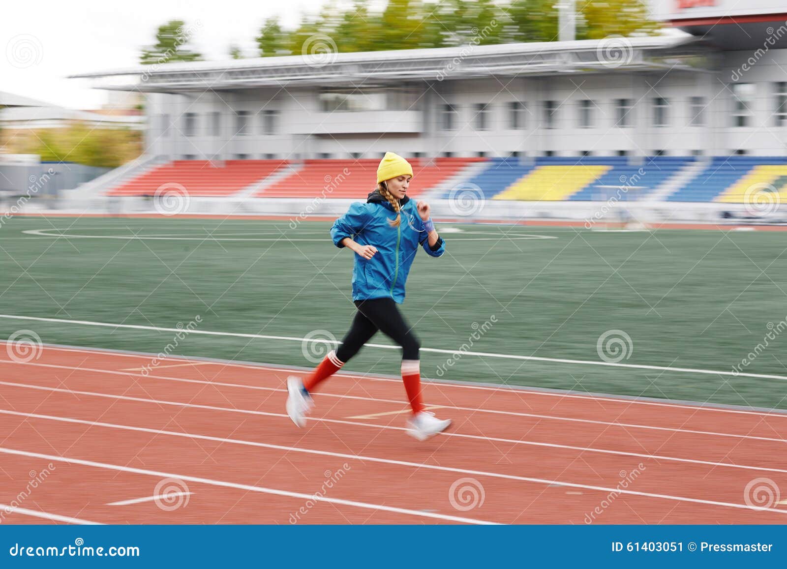 Keeping fit stock image. Image of stadium, fast, blurred - 61403051