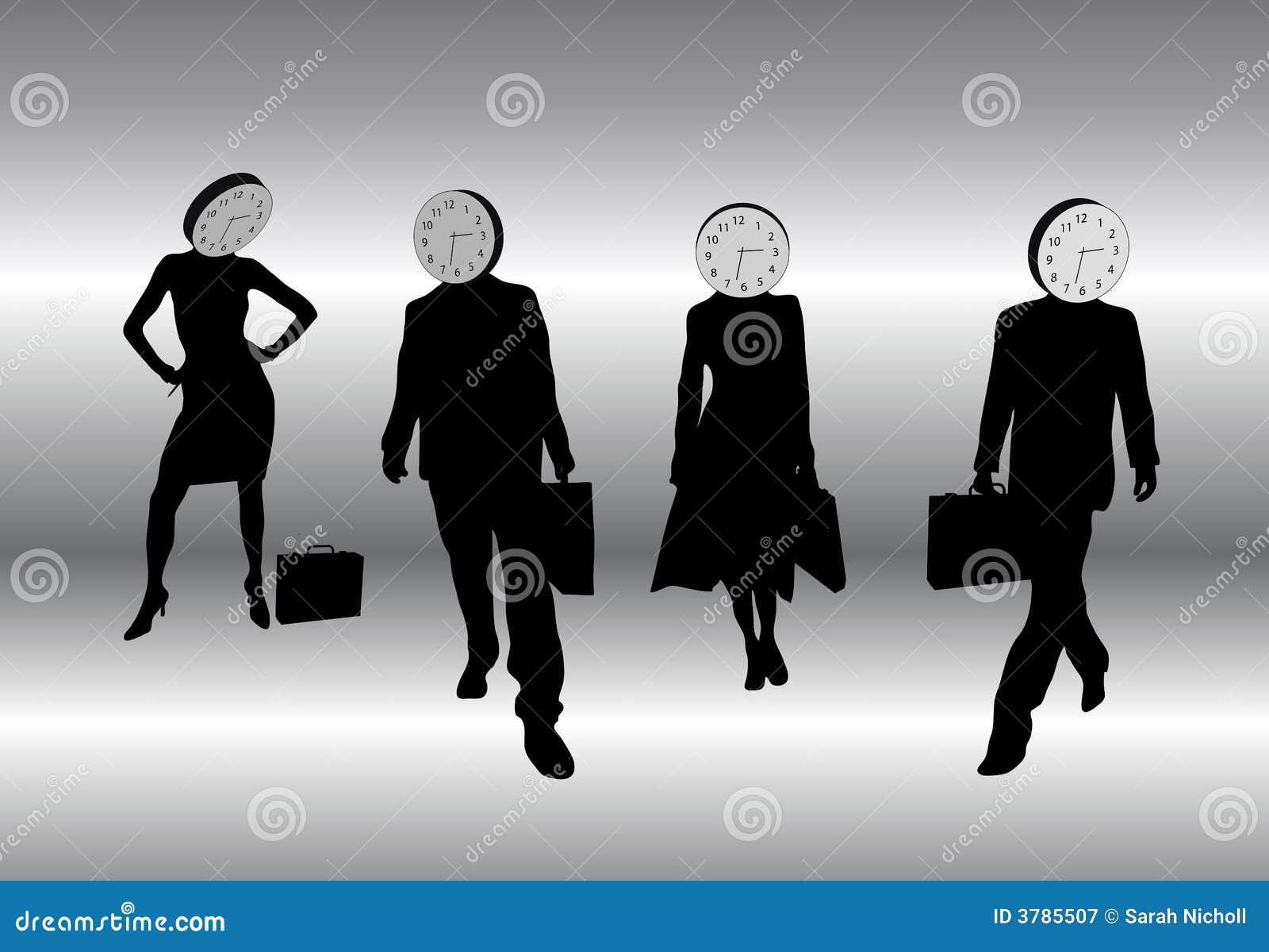 Keeping a Head of Time stock illustration. Illustration of ...