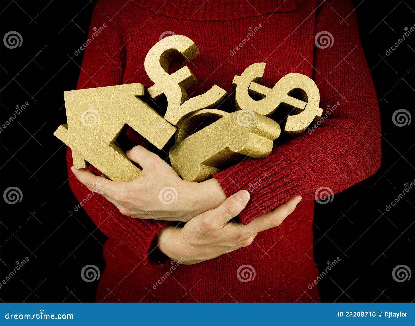 Keeping Hold of Possessions Stock Photo - Image of golden, finance ...