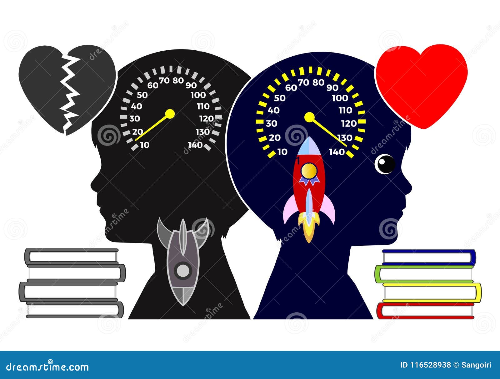 Keeping Kids Motivated at School Stock Illustration - Illustration of ...