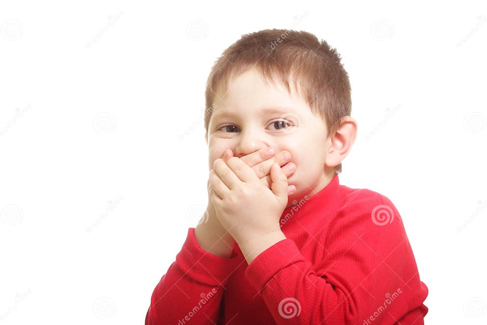 Keeping in laughter stock photo. Image of emotions, restrain - 8046052