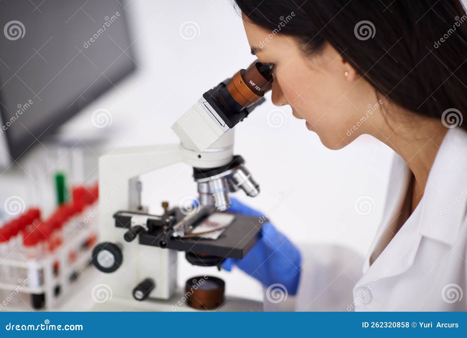 Keeping Safe Which Working with Blood. Profile of a Female Scientist ...