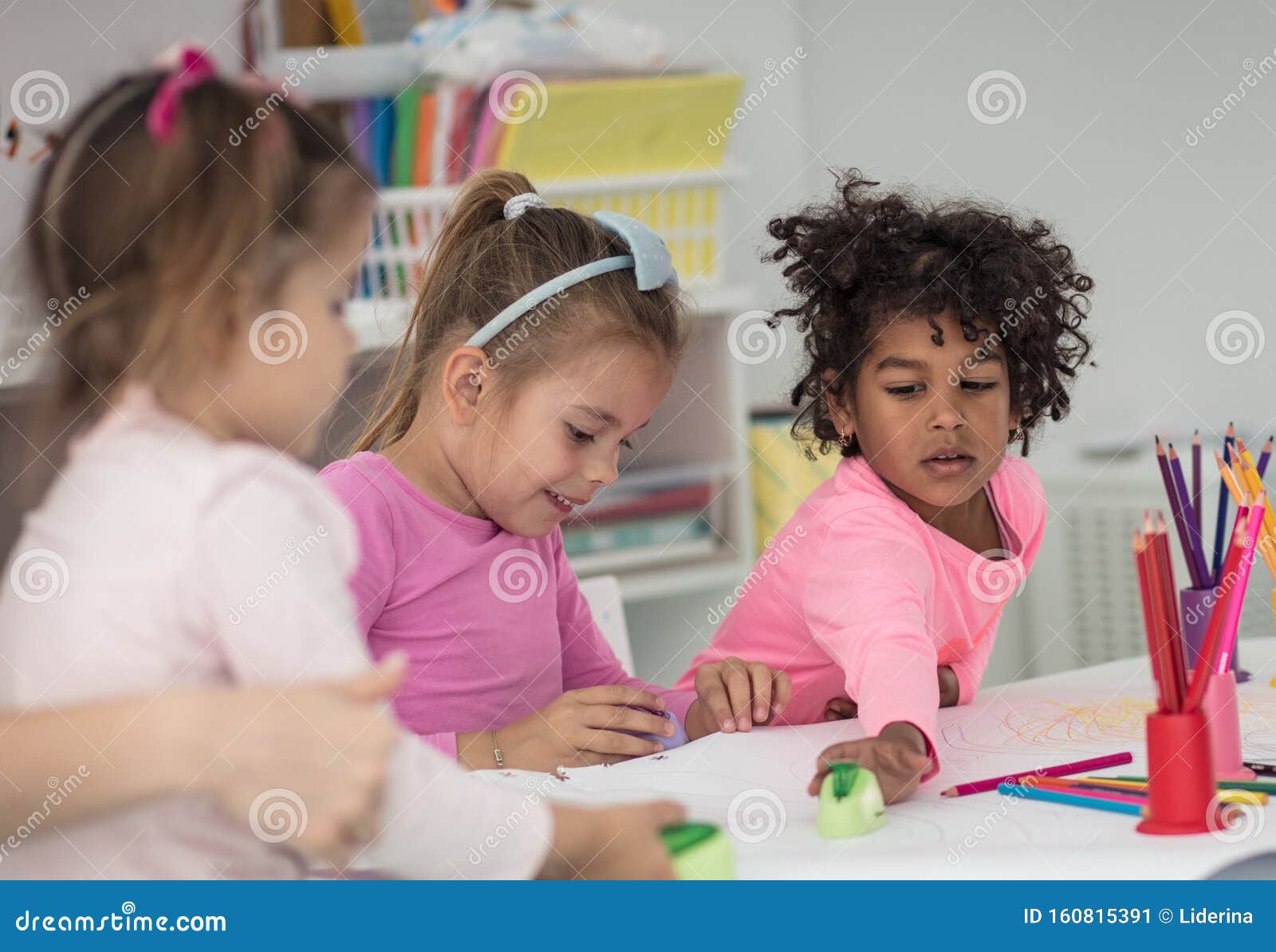 Keeping Their Creative Minds Busy Stock Image - Image of bonding ...